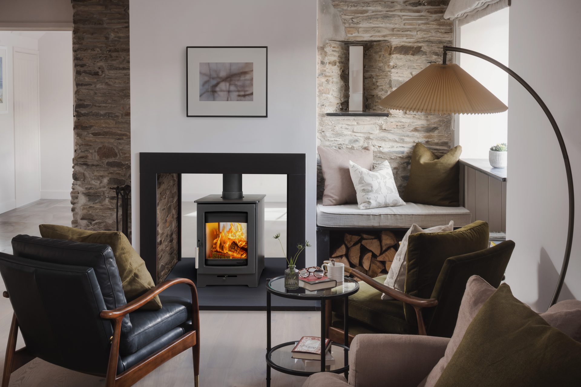 Aspect 4 Eco Double Sided (Eco) | Double Sided Wood Burner – Hunter Stoves